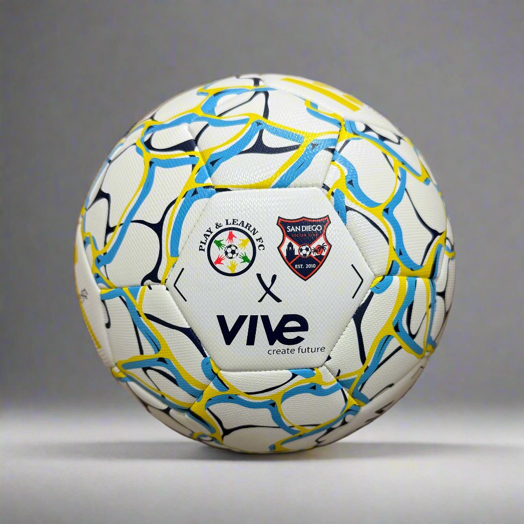 'Golazo' Size 4 Soccer Ball - Red, Orange, and Blue – VIVE Create Future